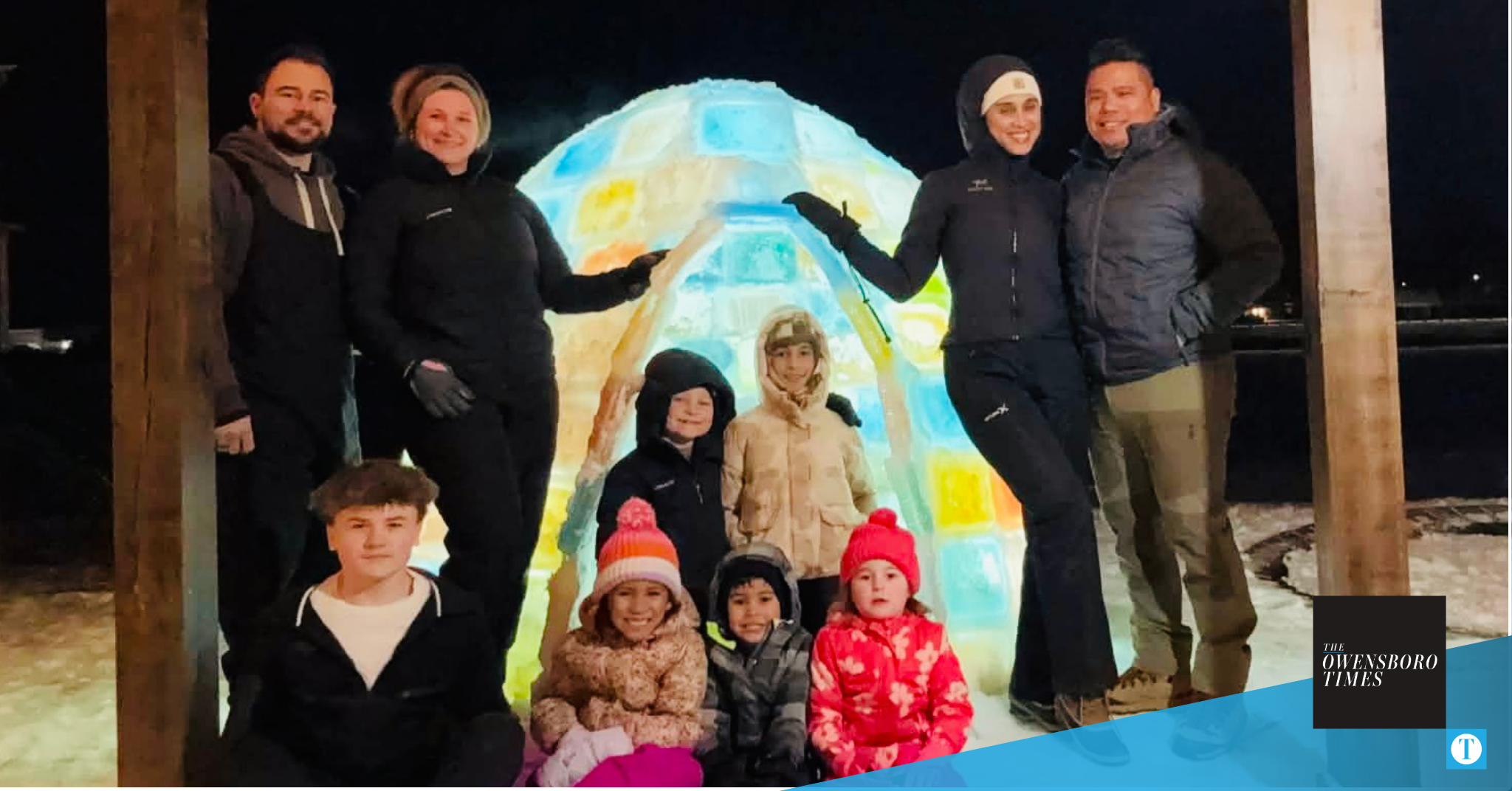 Colorful ice igloo draws attention in Bluegrass Commons neighborhood ...