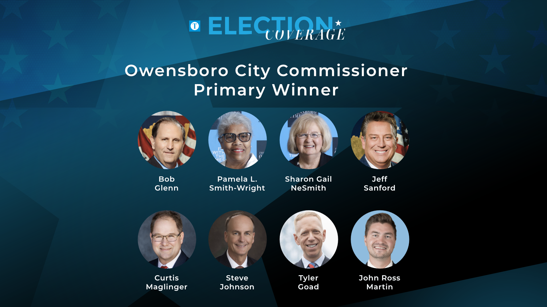 Glenn, Smith-Wright lead field as 8 advance in City Commission race ...